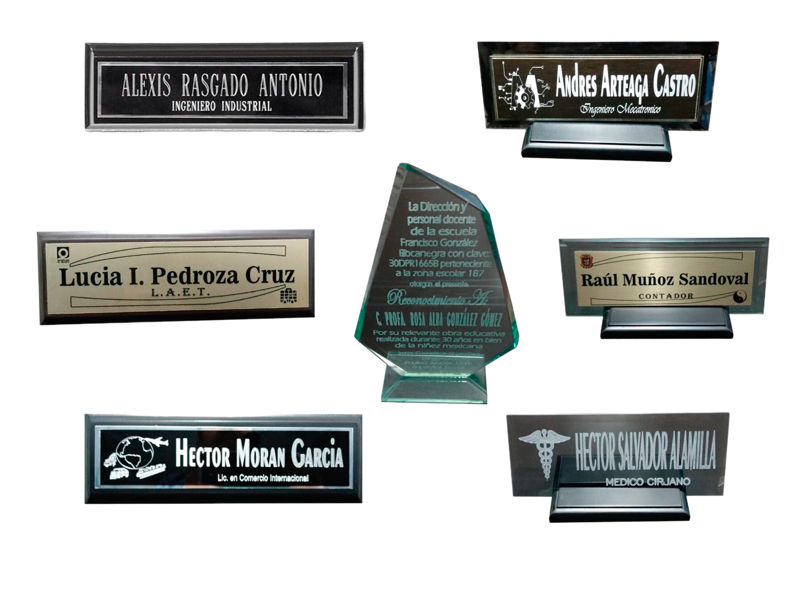 Grabados y placas de aluminio para graduación (+ de 80 modelos) - Foto ...